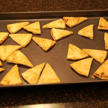 Toasted Pita Bread Triangles - Make Life Special